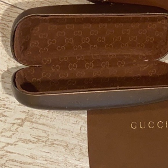 Gucci | Accessories | Used Gucci Eyeglass Glasses Case With Cloth ...